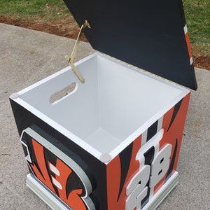 Cincinnati Bengals inspired Small Storage Box, Bengals Man Cave Storage ...