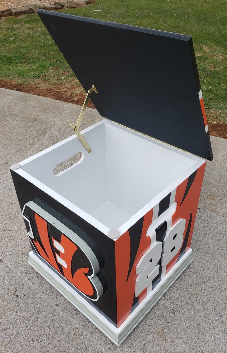 Cincinnati Bengals inspired Small Storage Box Bengals Man - Etsy
