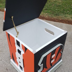 Cincinnati Bengals inspired Small Storage Box, Bengals Man Cave Storage ...
