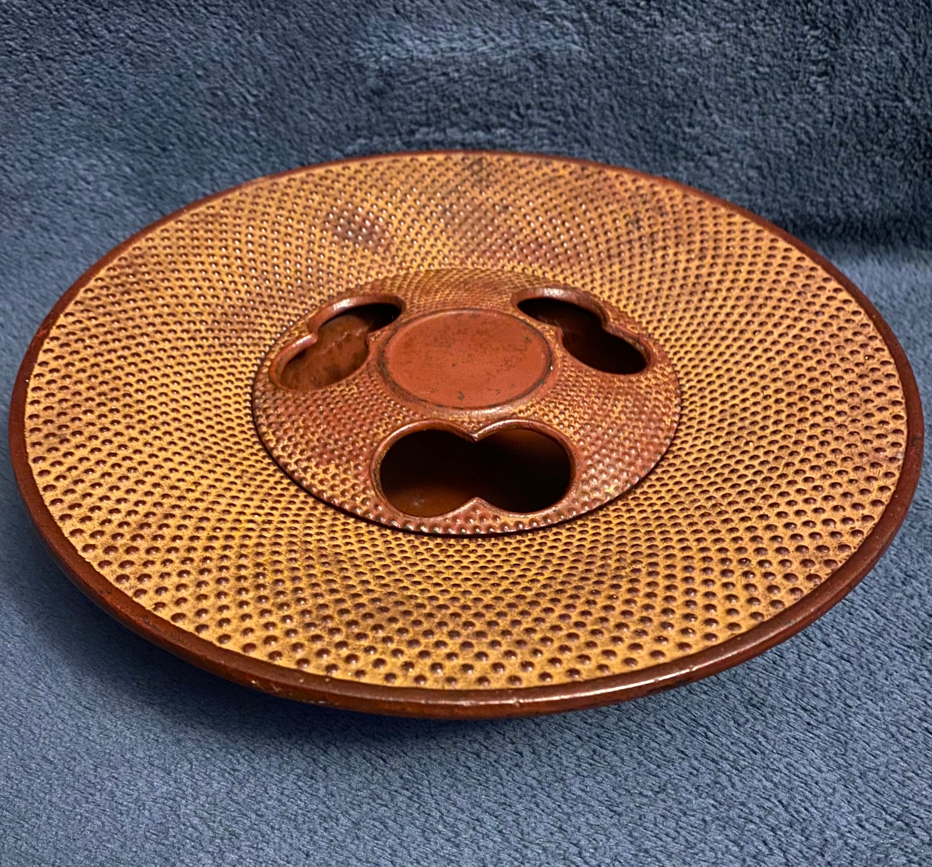 Vintage Japanese Cast Iron Hibachi Incense Burner Censer Pot Ashtray W ...