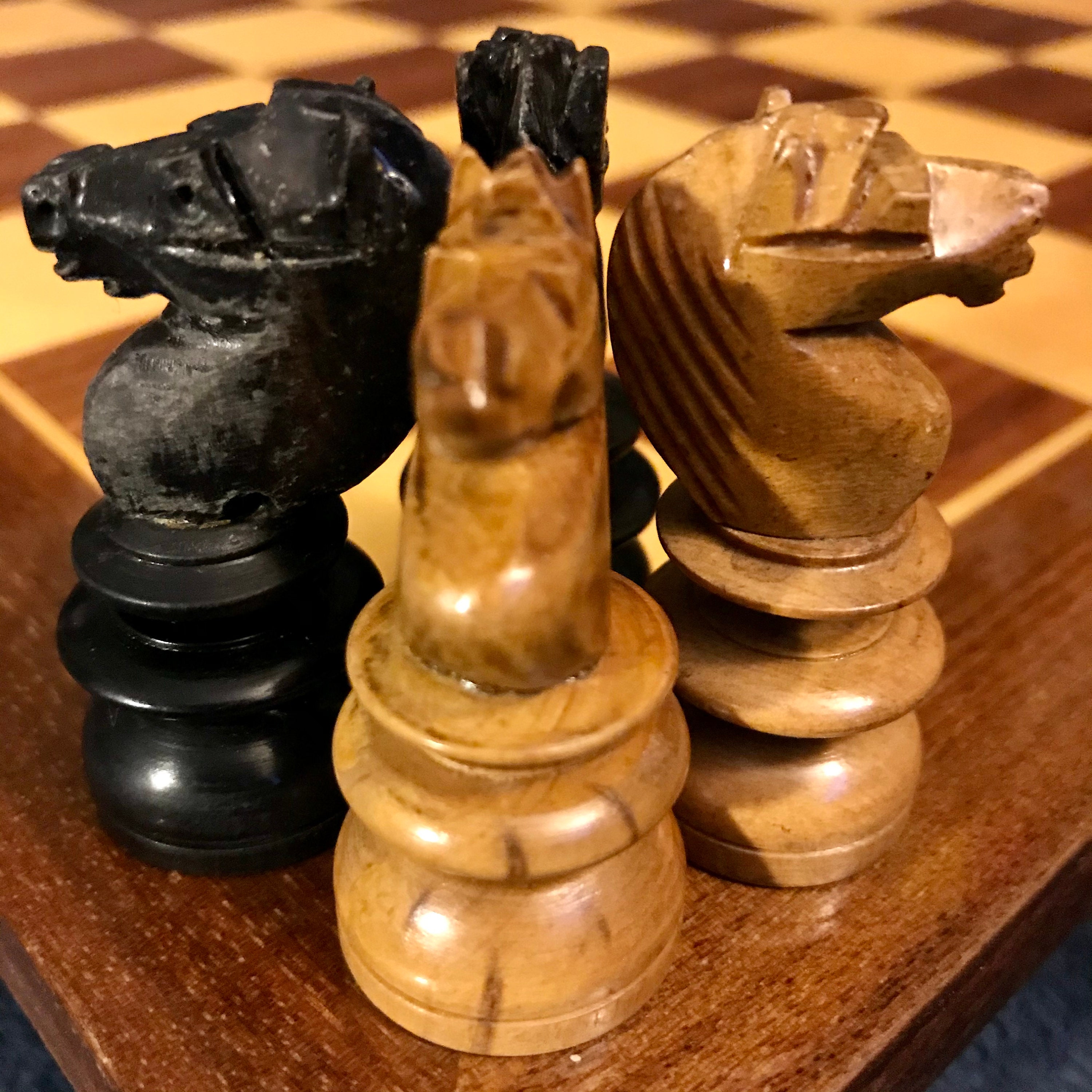 Antique St George Chess Set & Box 3.75” Kings England - Etsy