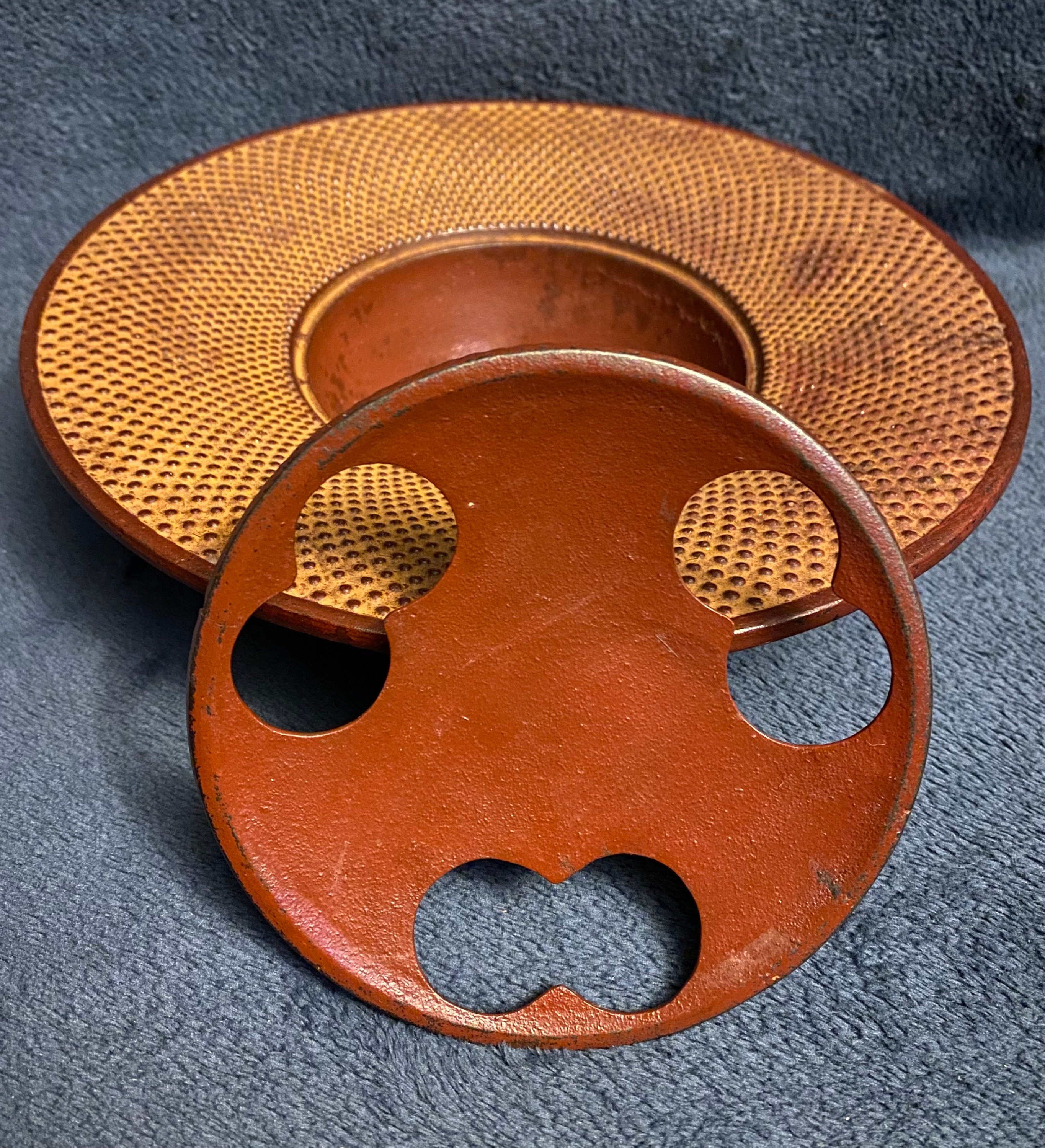 Vintage Japanese Cast Iron Hibachi Incense Burner Censer Pot Ashtray W ...