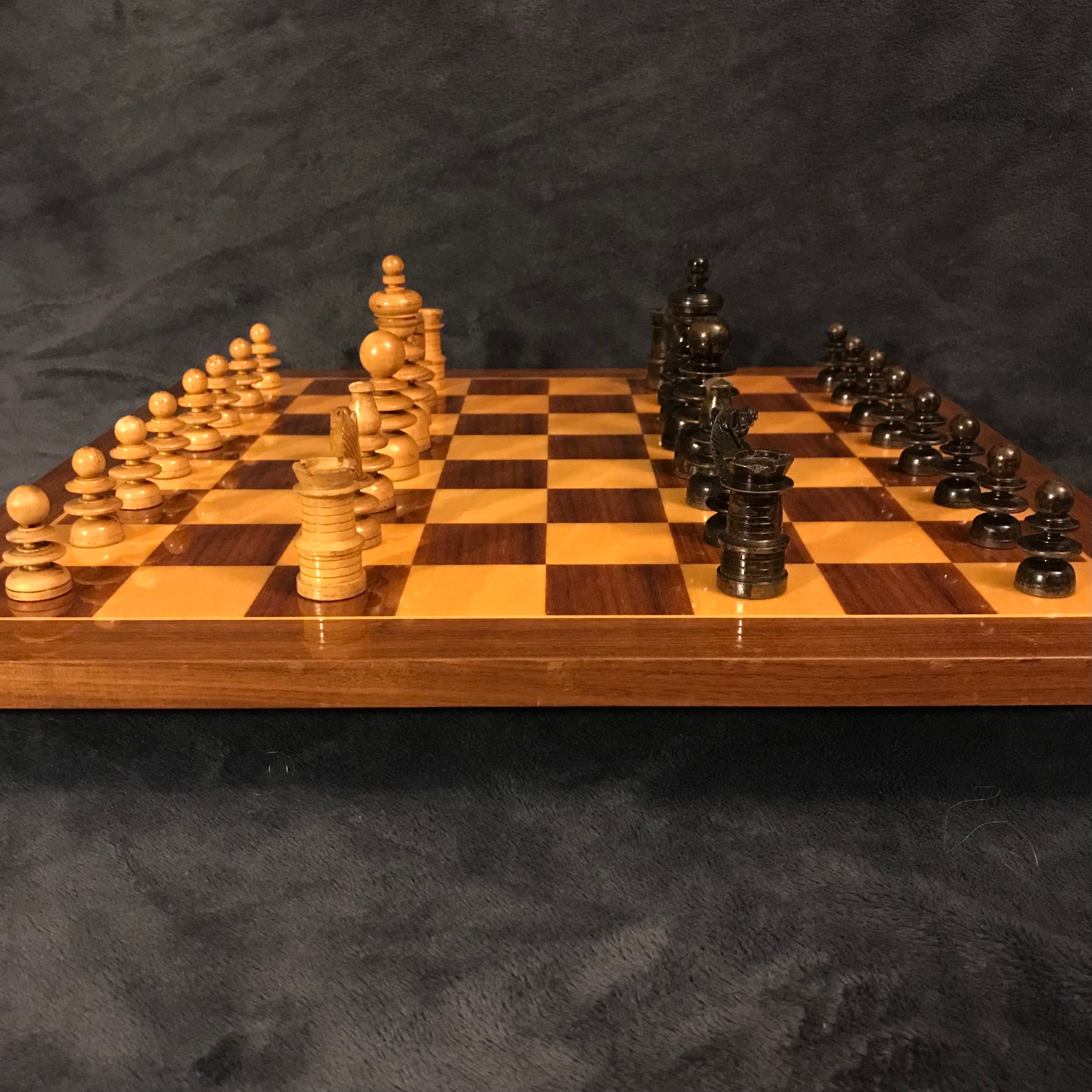 Antique St George Chess Set & Box 3.75 Kings England - Etsy