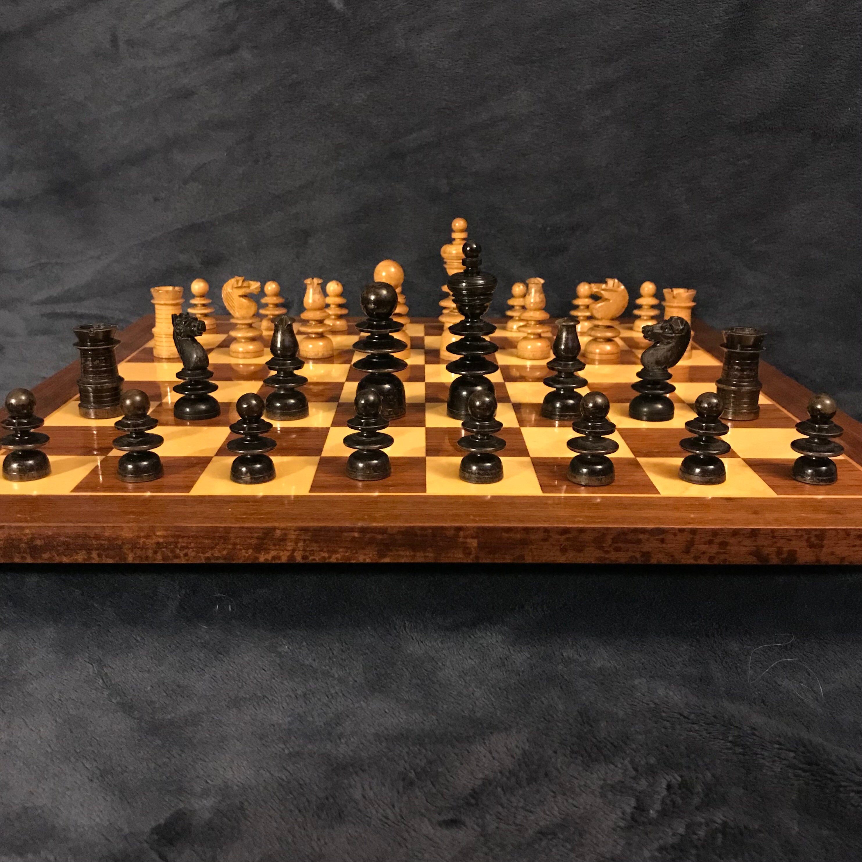 Antique St George Chess Set & Box 3.75 Kings England - Etsy
