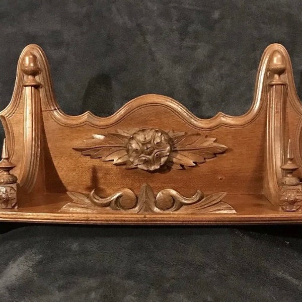 Carved Wood Shelf - Etsy