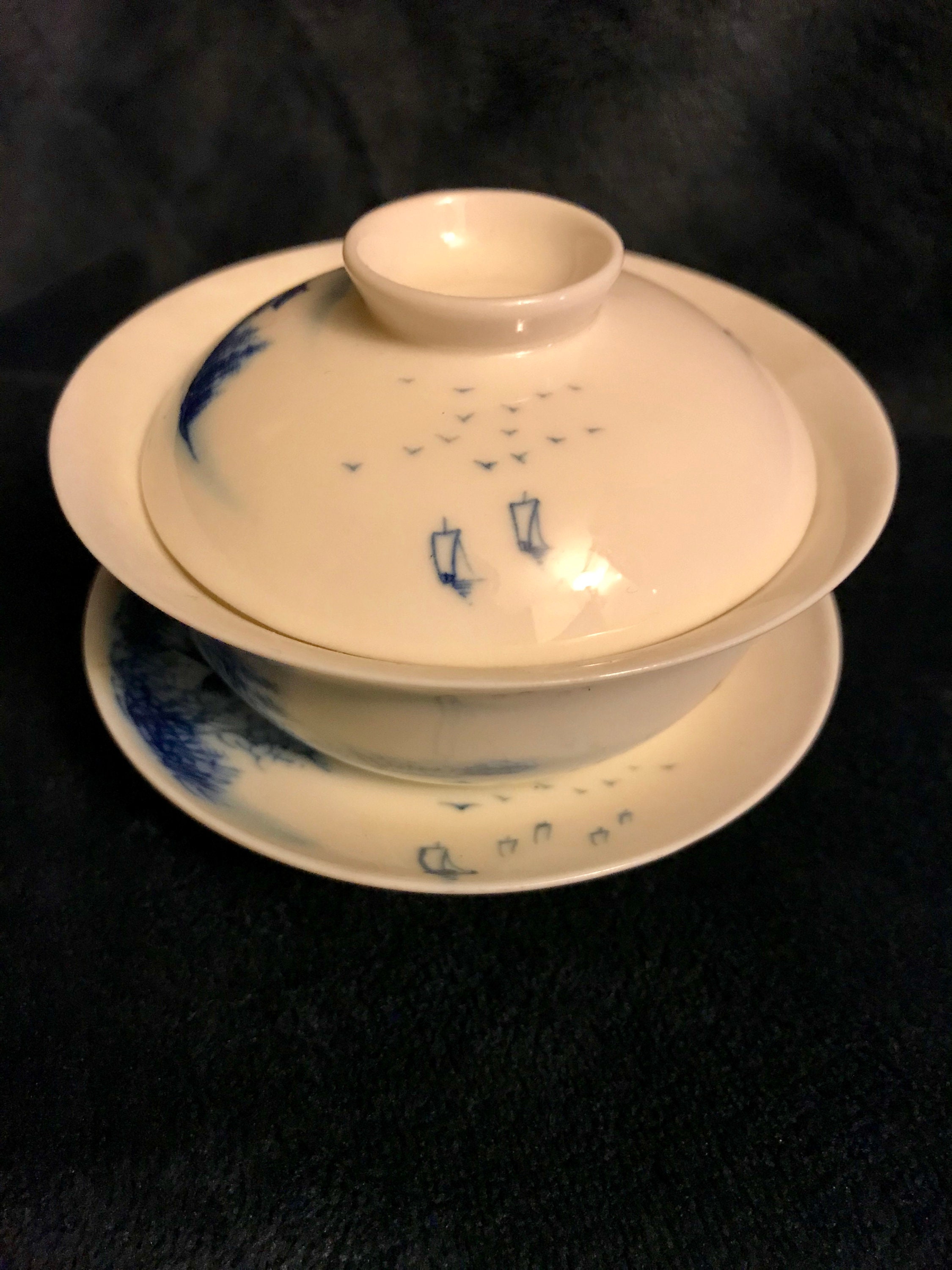 Old Japanese Tea Bowl Lid Underplate - Etsy Singapore