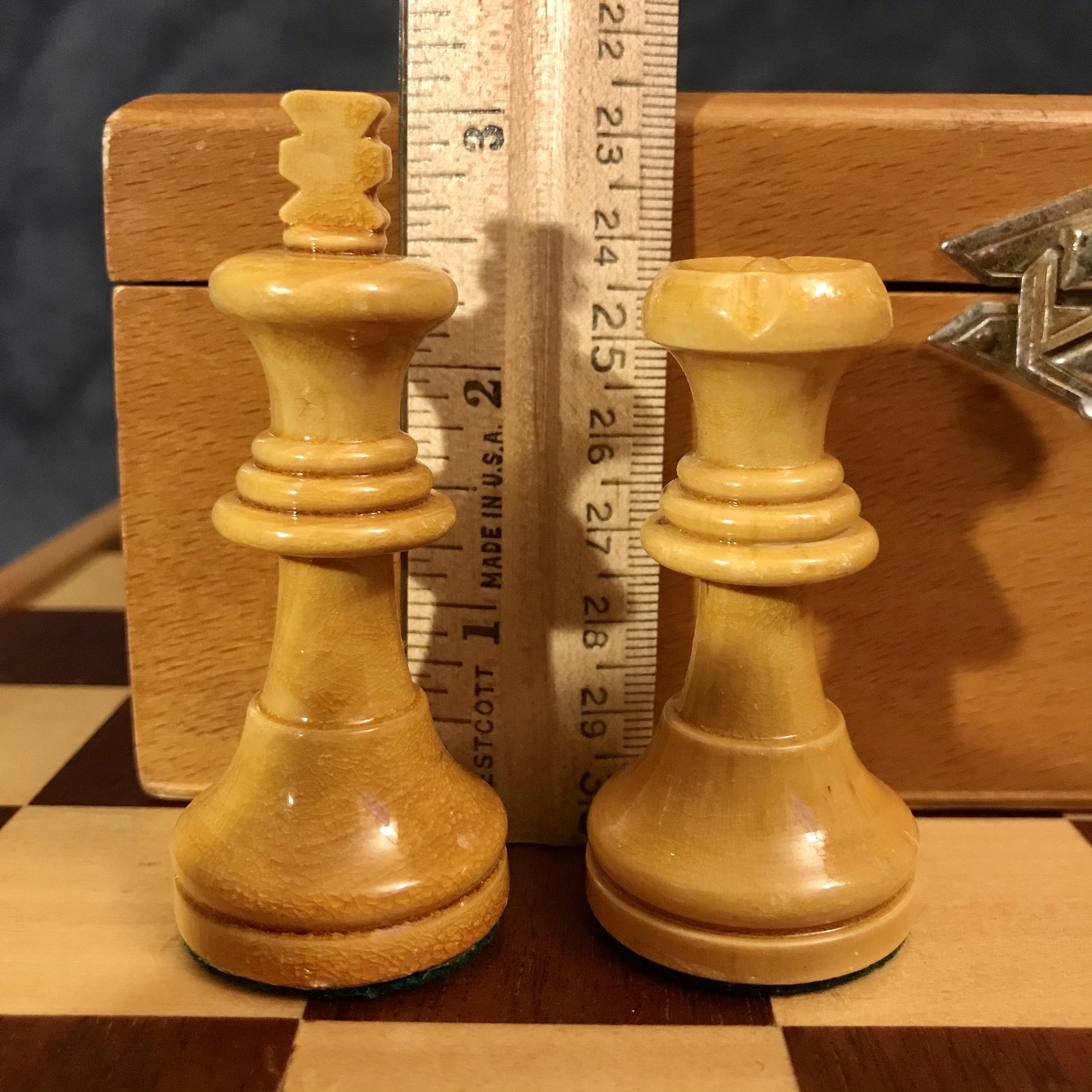 Vintage Very Scarce Escardibul Hand Carved Spanish Chess Set Staunton ...