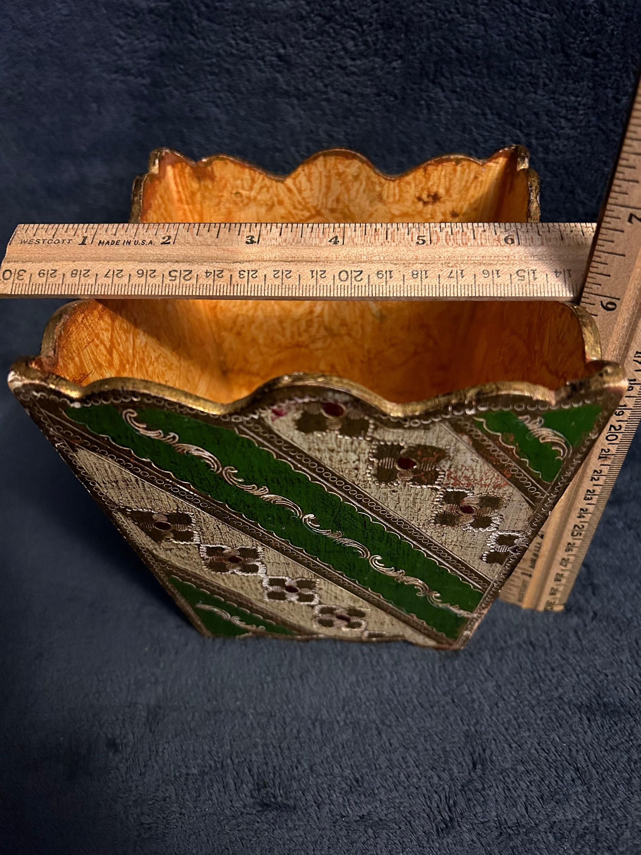 Vintage Florentine Wood Cache Pot Florence Italy 6” - Etsy