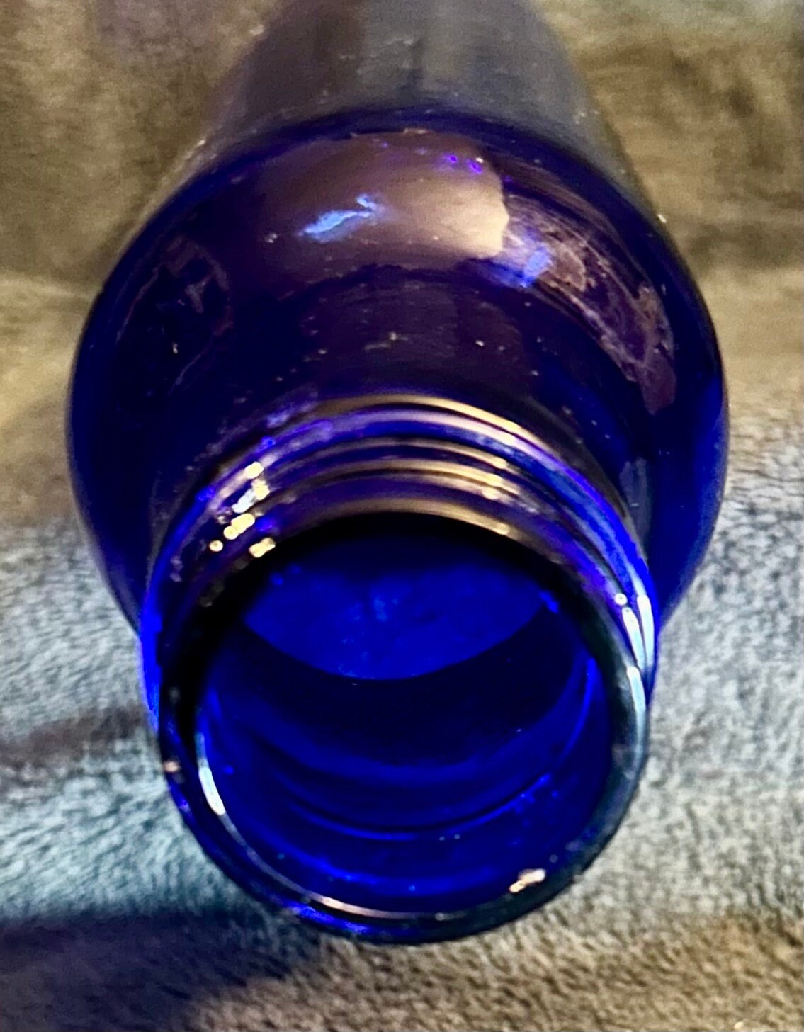 Vintage Cobalt Blue Glass Rolling Pin 13.75 - Etsy