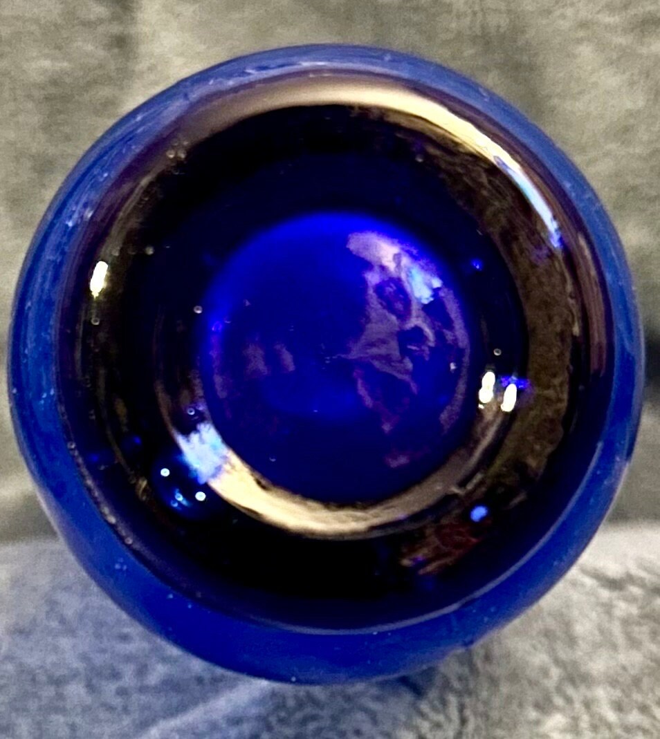 Vintage Cobalt Blue Glass Rolling Pin 13.75 - Etsy