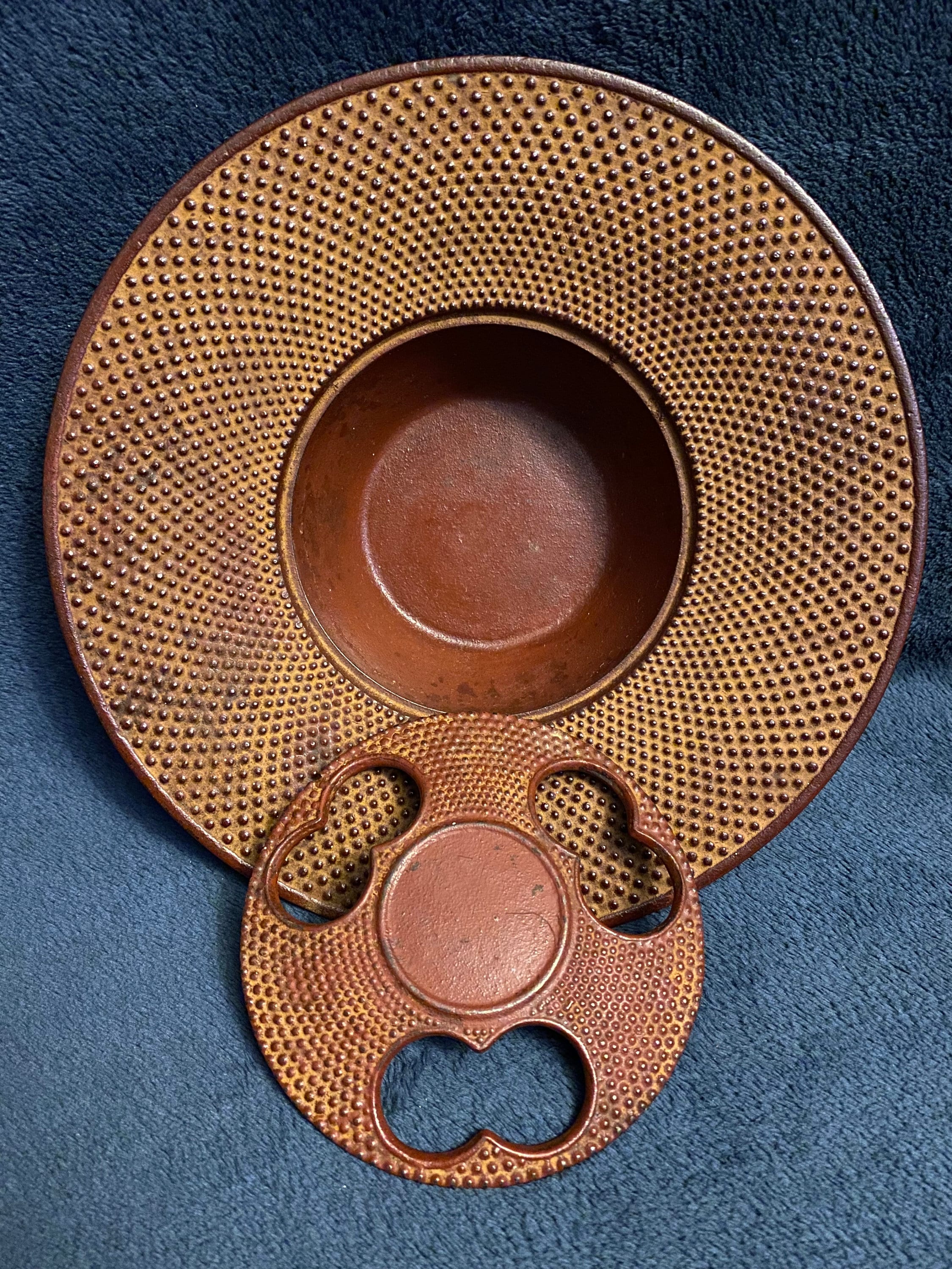 Vintage Japanese Cast Iron Hibachi Incense Burner Censer Pot Ashtray W ...