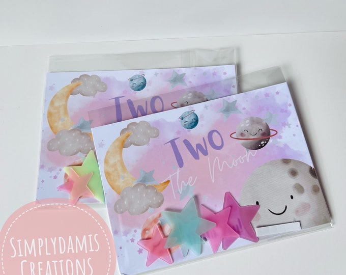 Two the Moon Favor Box, Outer Space Favor Box - Etsy
