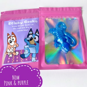 Sticky Gecko Party Favors, Sticky Gecko Bluey Birthday, Blue Party ...