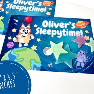 SLEEPYTIME Digital Download Cards, Blue Dog Party Favors, Bingo ...