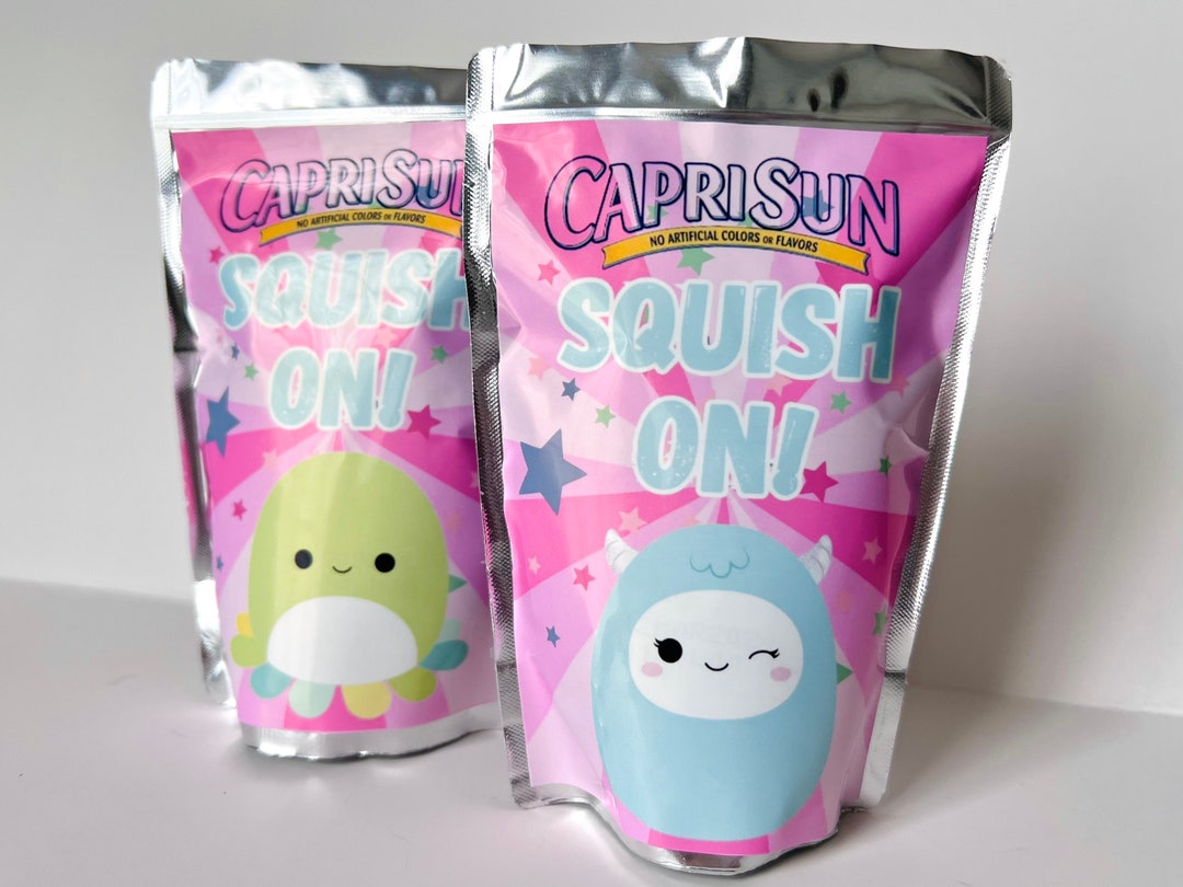 Squishmallows Waterproof Caprisun Labels, Squishmallows Birthday ...