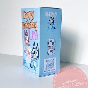 Party Favors, Bluey Party Favors , Bluey Cereal Mini Box, Personalized ...