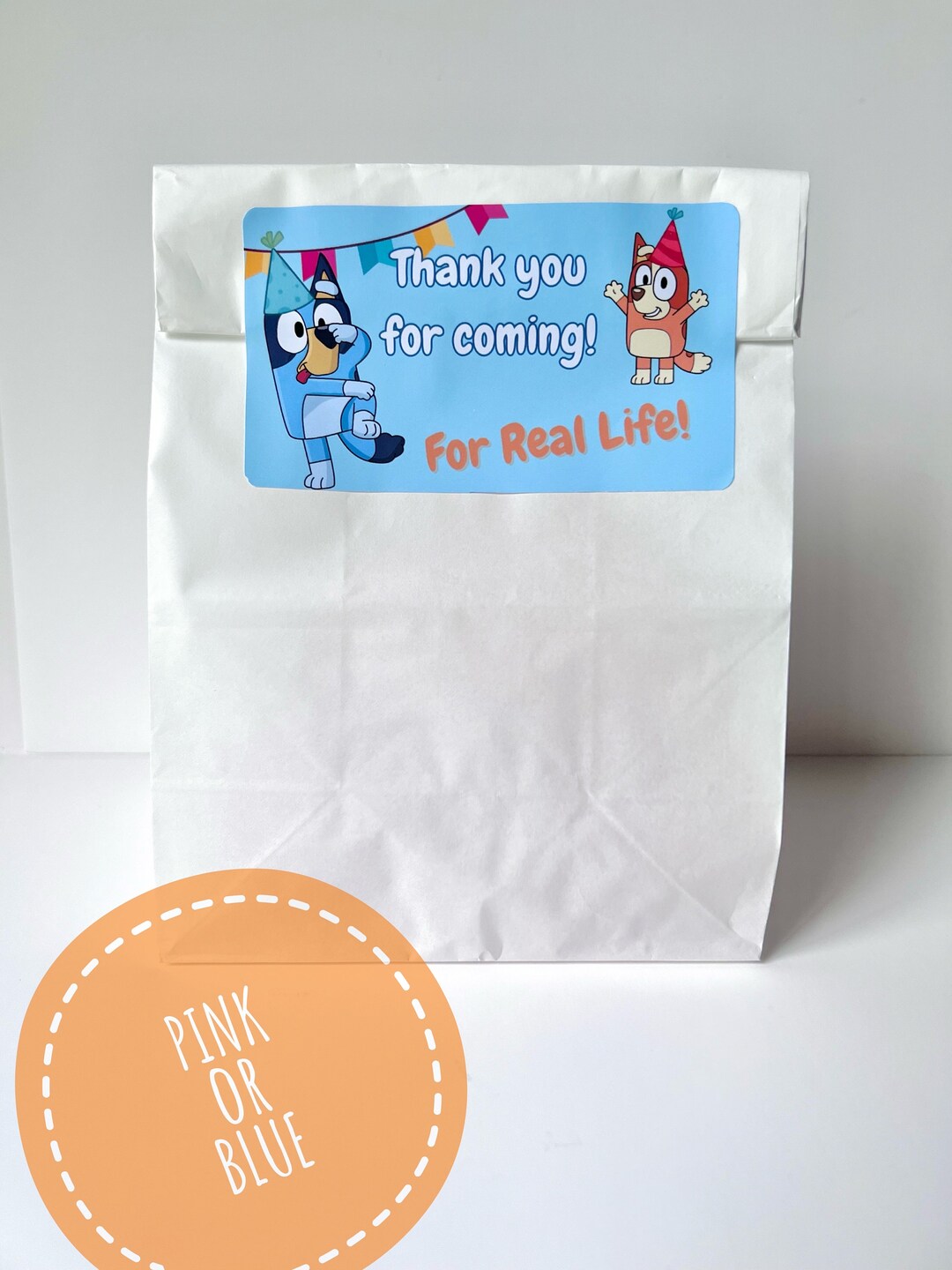 Bluey Inspired Themed Party Favors, Blue Inspired Birthday, Blue ...