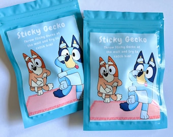 Bluey Sticky Gecko Party Favors Digital Download ONLY - Etsy