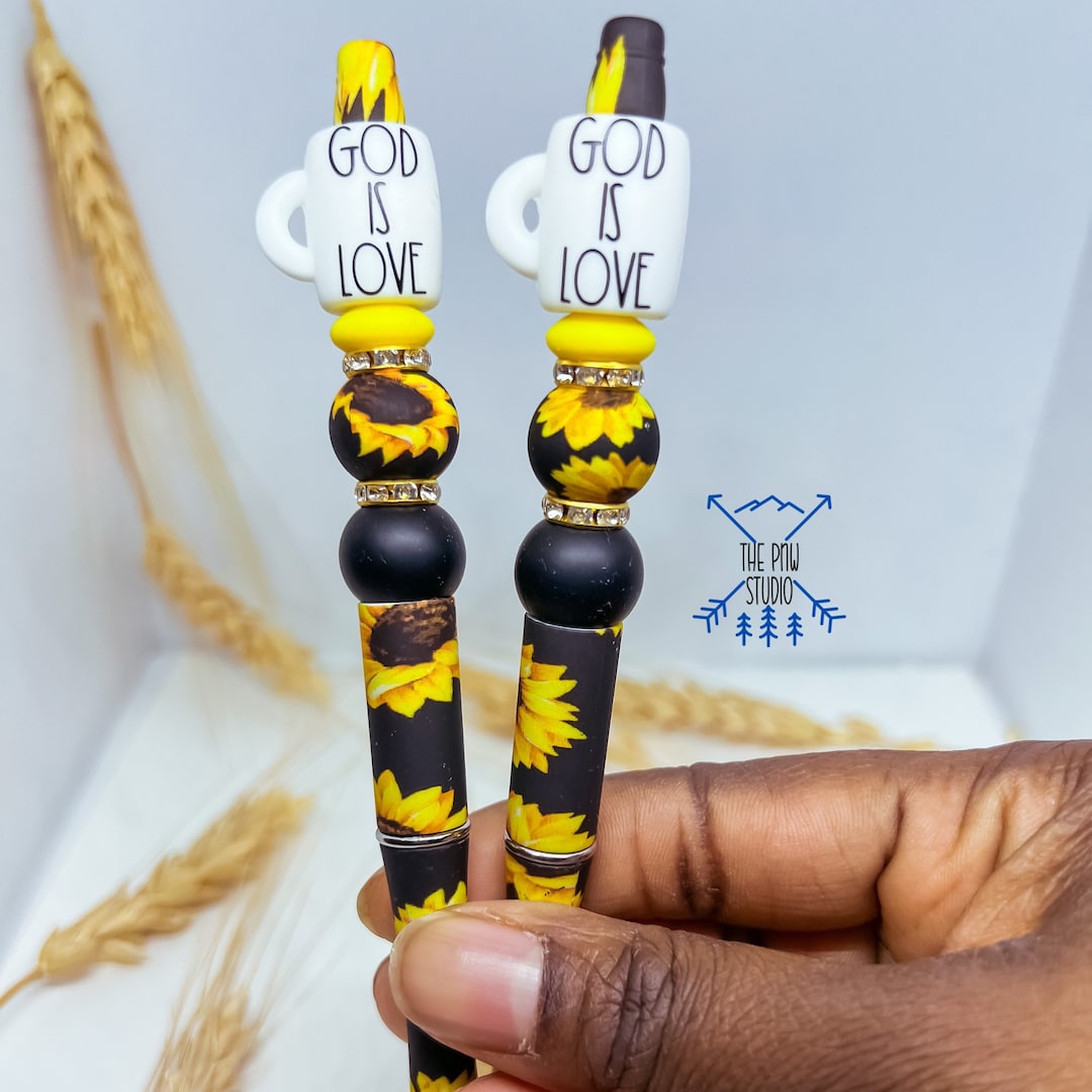 God is Love Pen| Faith Based Pen| God Pen|sunflowers and Faith| Faith ...