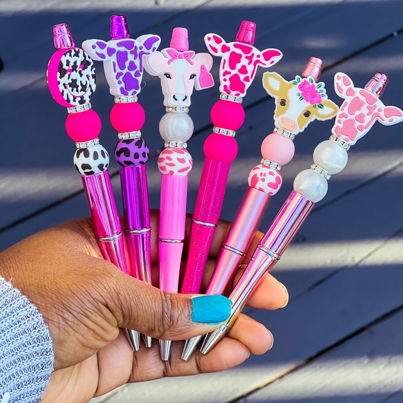 Pink Western Cow Print Pens| Cow Pen | Cowhide Design | Cow Lover Pen ...