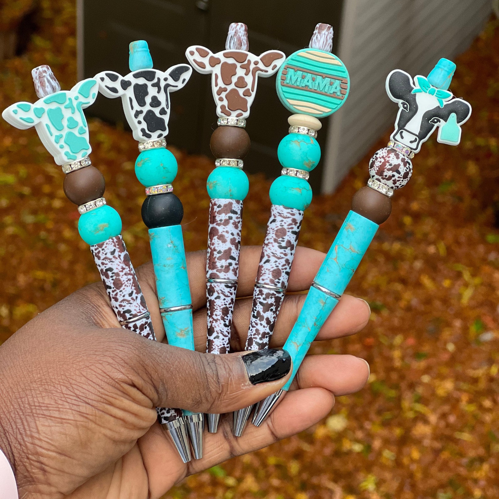 Western Cow Print Pens Cow Pen Cowhide Design Cow Lover - Etsy