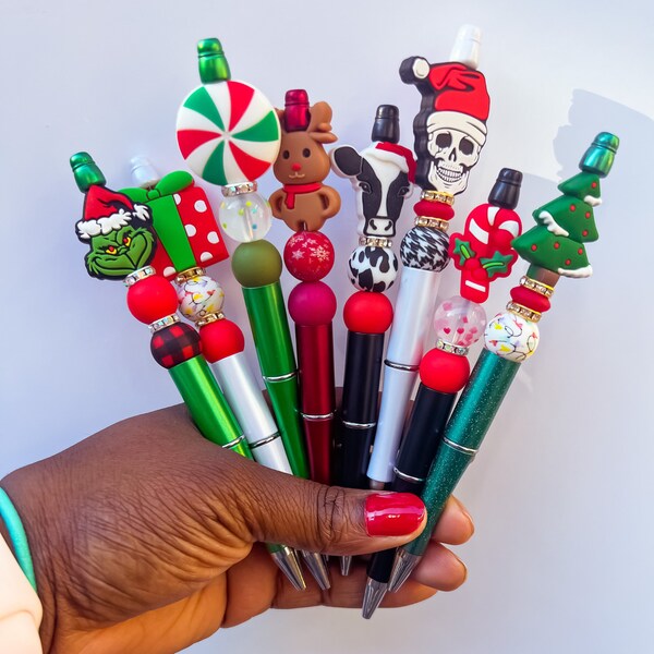 Skeleton Santa Pen - Etsy
