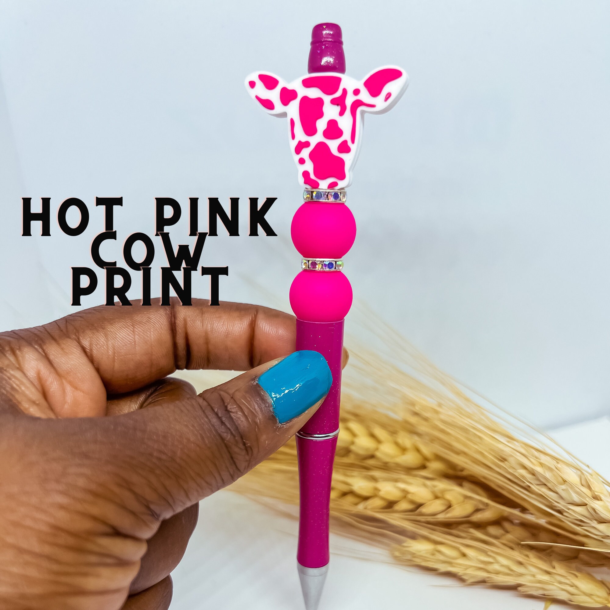 Pink Western Cow Print Pens| Cow Pen | Cowhide Design | Cow Lover Pen ...