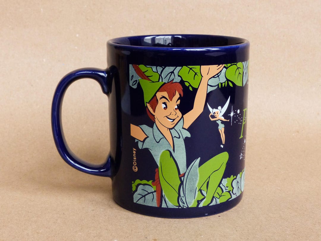 Vintage Peter Pan Mug / Disney Collectible Ceramic Coffee Cup 1990s ...