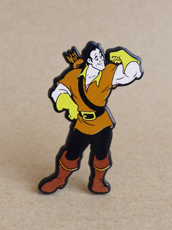 Beauty and The Beast Plastic Badges - Vintage 90's Di… - Gem