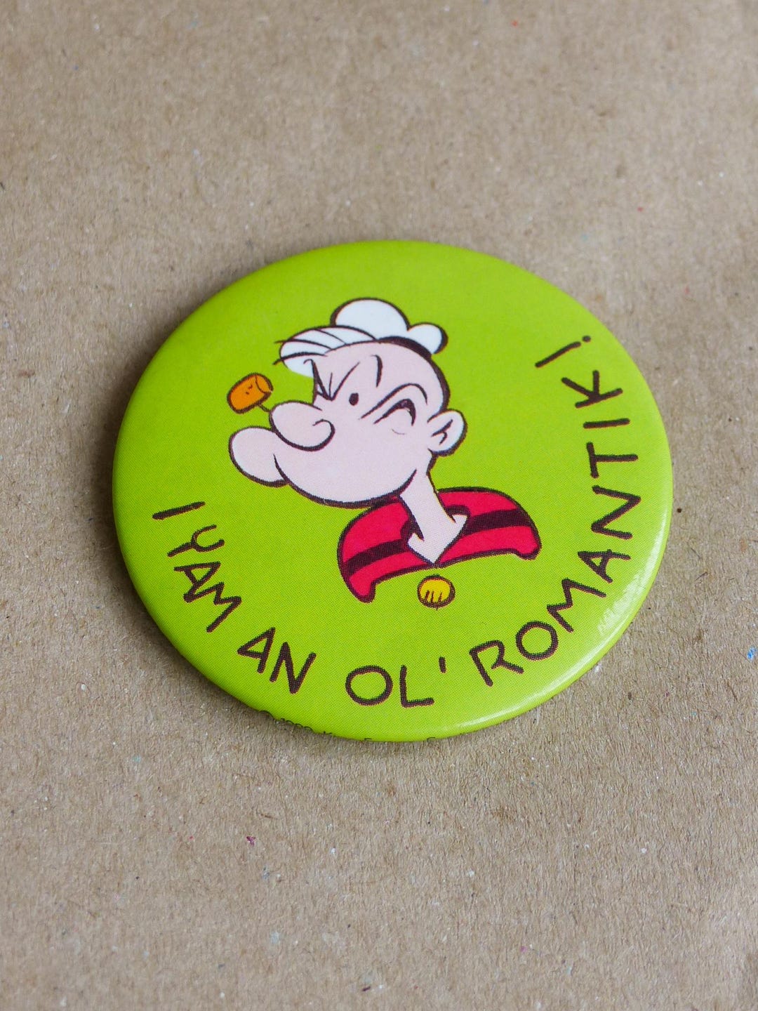 Popeye Pin Badge - Ol' Romantik / STAMPED 1989 KFS / Great Gift Idea - Etsy