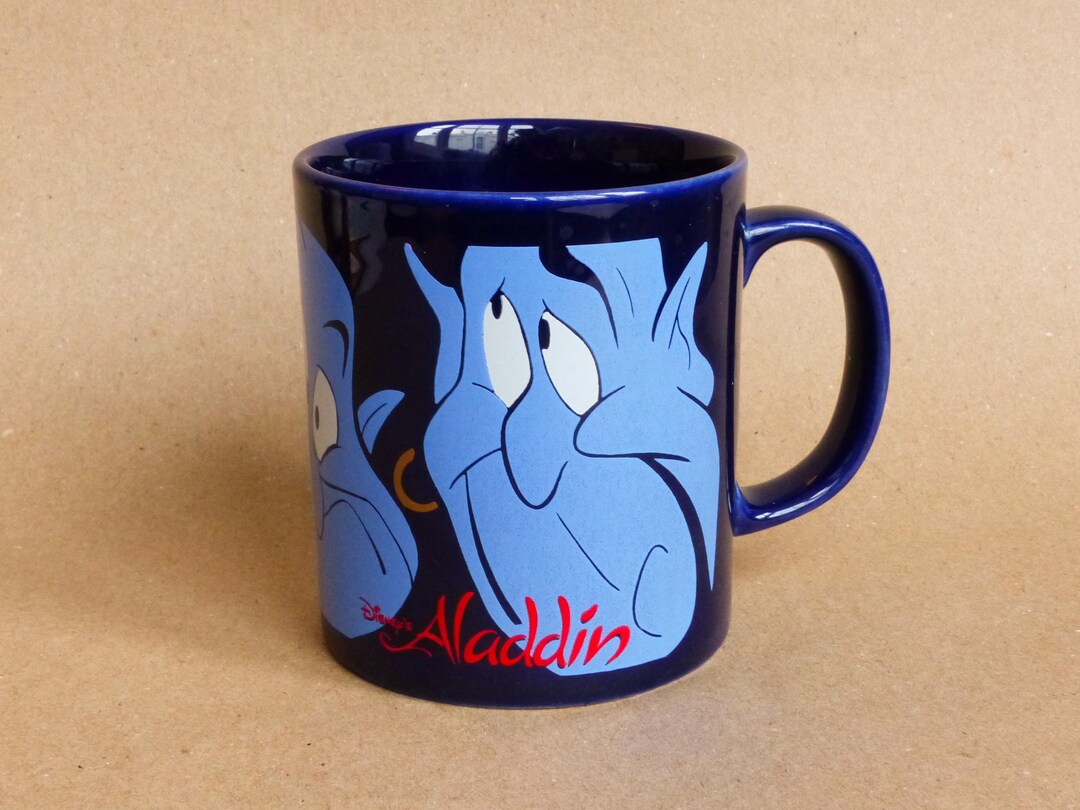 Vintage Aladdin Genie Mug / Disney Collectible Ceramic Coffee Cup 1990s ...