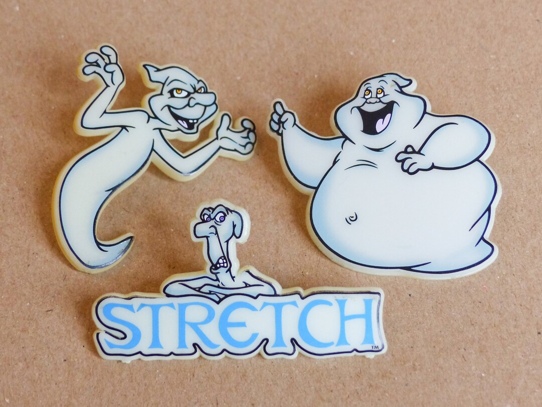 Casper the Friendly Ghost Plastic Badges Glow in the Dark 1995 Disney ...