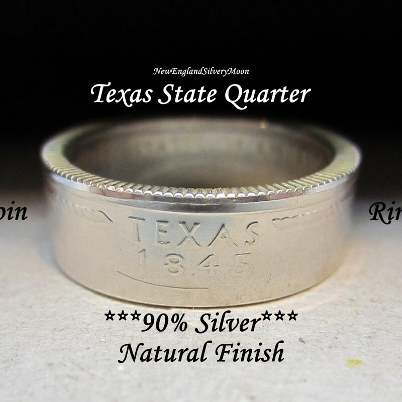 Texas Coin Ring - Etsy