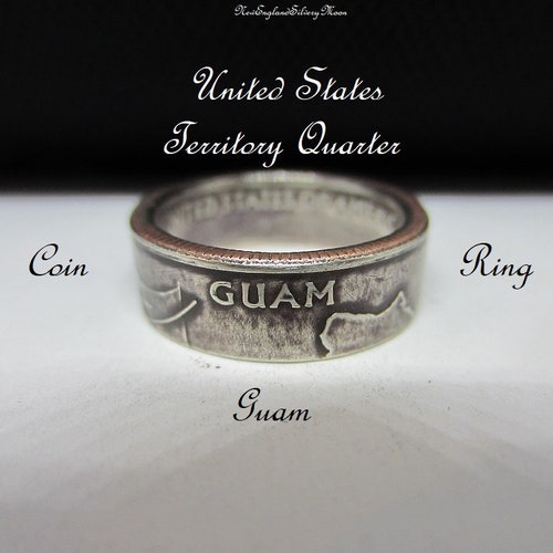 Guam Quarter Coin Ring | Etsy