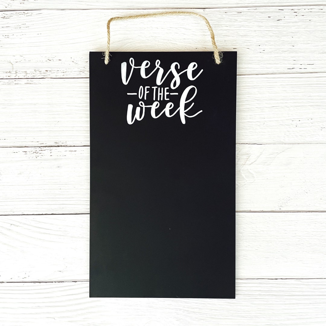 Bible Verse of the Week Sign Verse of the Week Chalkboard Sign Bible ...