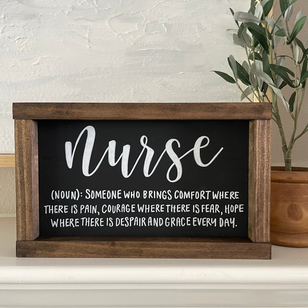 Nurse Sign | Nurse Gift | Oncology Nurse | Nurse Thank You | Nurse ...