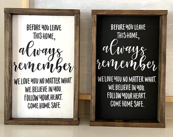 Always Remember Sign | Etsy