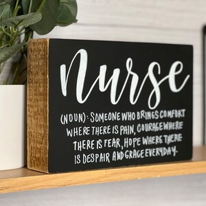Nurse Sign | Nurse Gift | Oncology Nurse | Nurse Thank You | Nurse ...