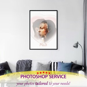 Personalised Love Portrait, Gift for Couples, Digital Painting, Photo ...