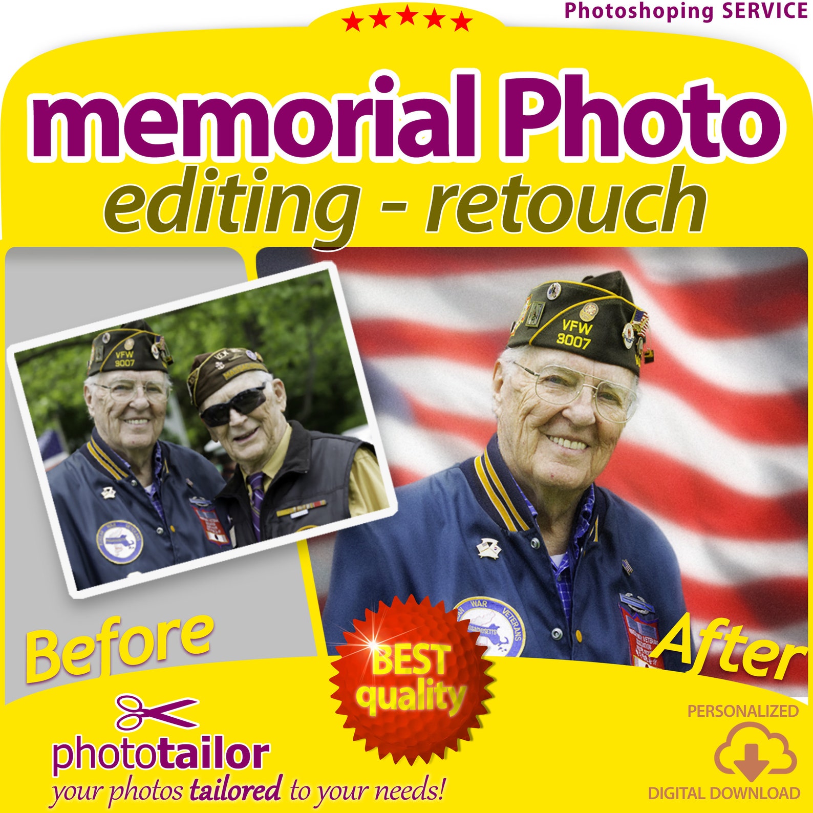 Memorial Photo Editing, Photoshop Service, Funeral Welcome Sign Picture ...