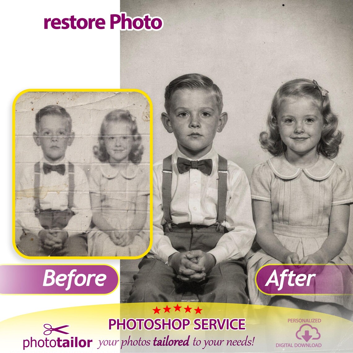 Restore Old Photo, Photo Editing, Repair and Colorize Old Images ...