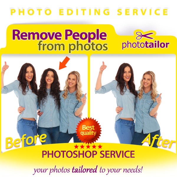 Personenfoto verwijderen - Etsy Nederland