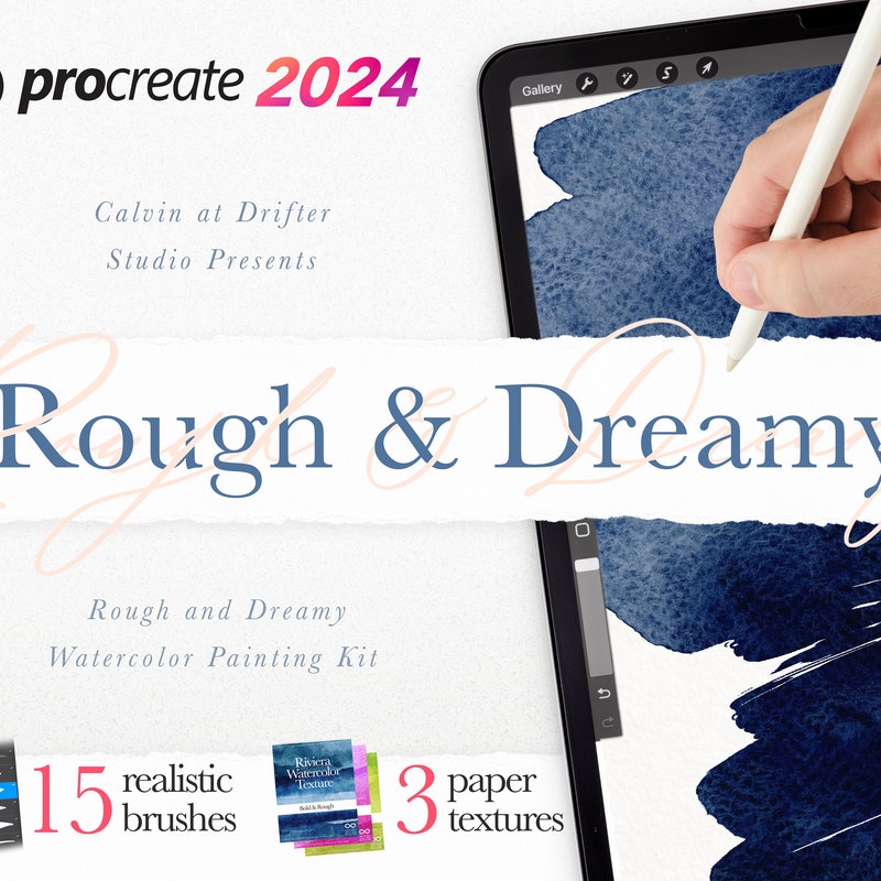 Procreate Brushes Watercolors - Etsy