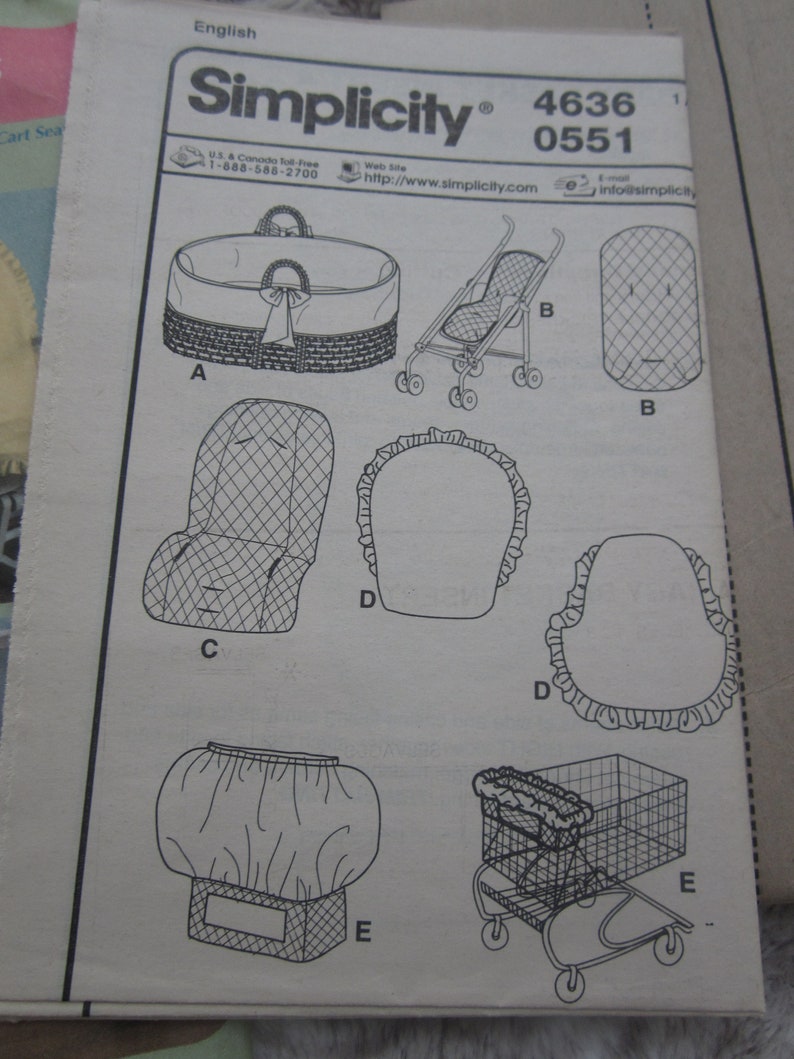 SIMPLICITY, 4636, Baby, Accessories, Pattern, Baby Basket Insert ...