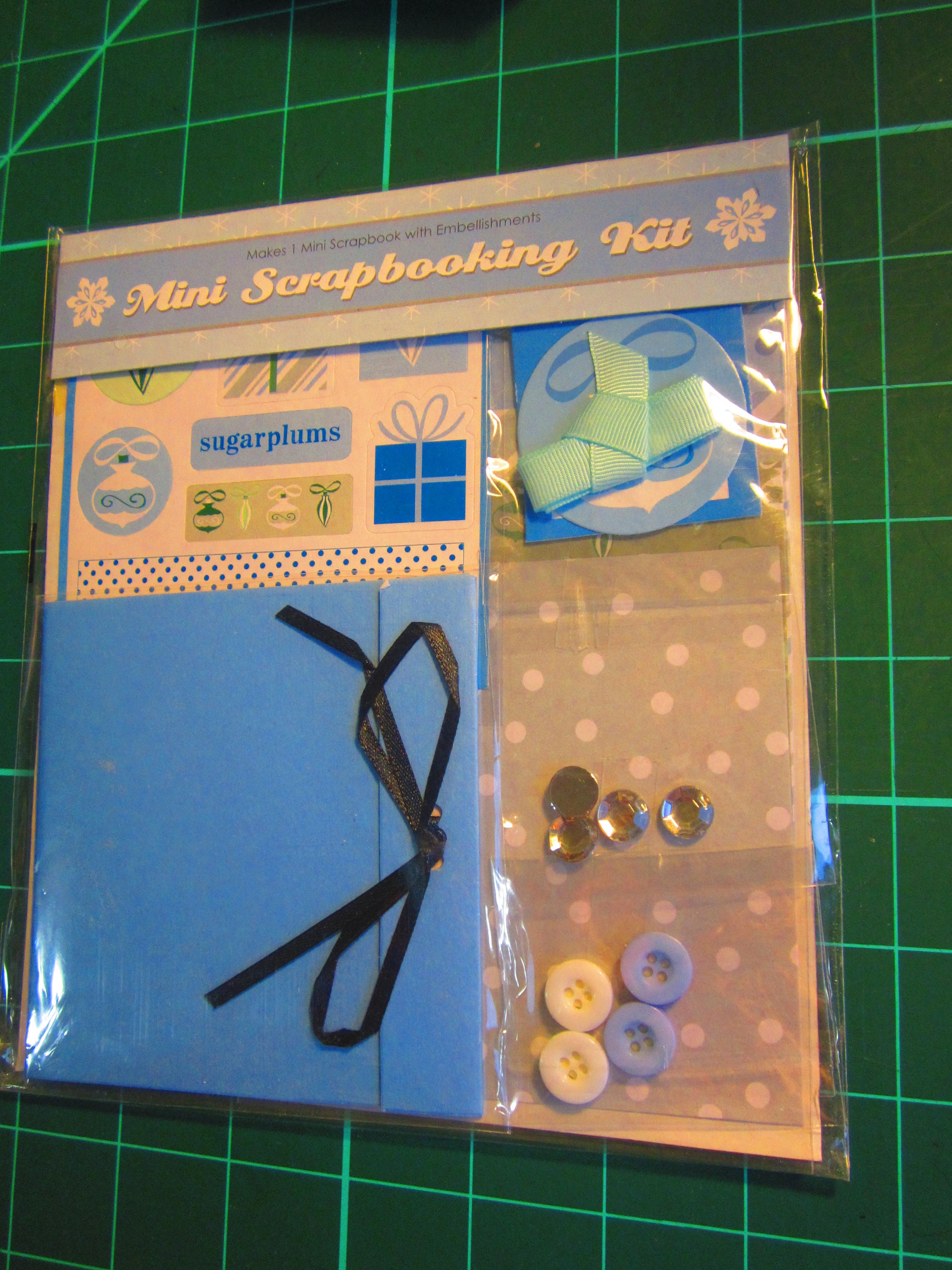 MINI SCRAPBOOKING KIT Contains 19 Pieces Blue Theme 4x4 - Etsy