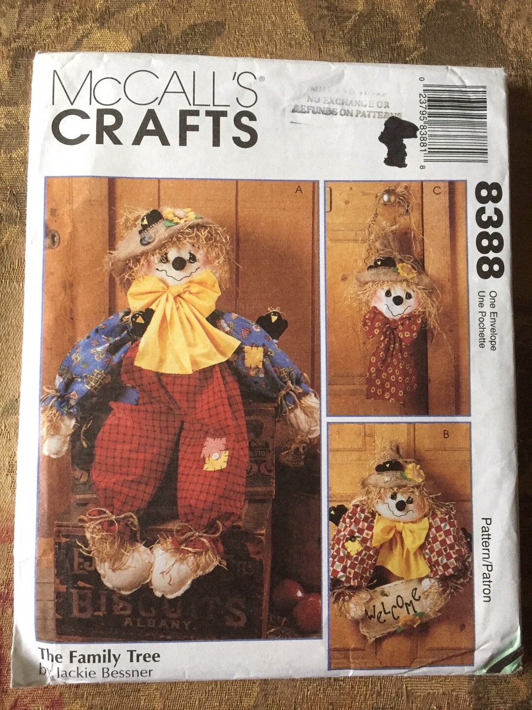 Mcmcalls Crafts 8388 Pattern the Family Tree Scarecrows - Etsy