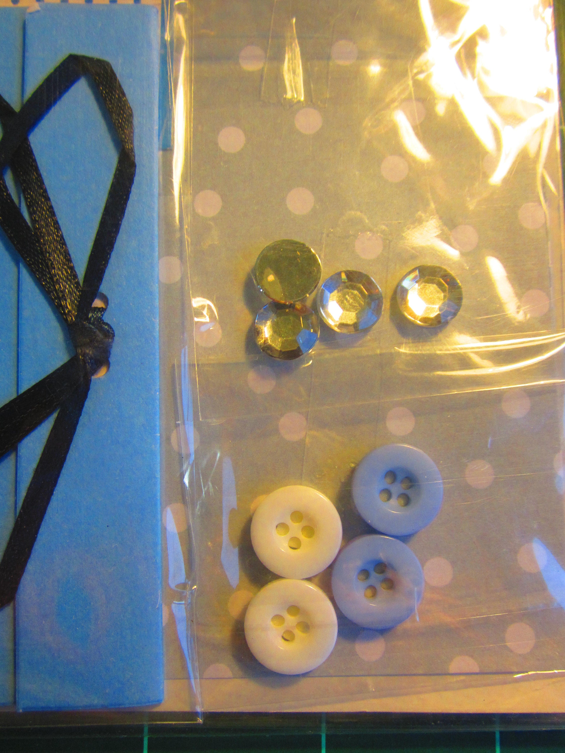 MINI SCRAPBOOKING KIT, Contains 19 Pieces, Blue Theme, 4x4 Inches - Etsy