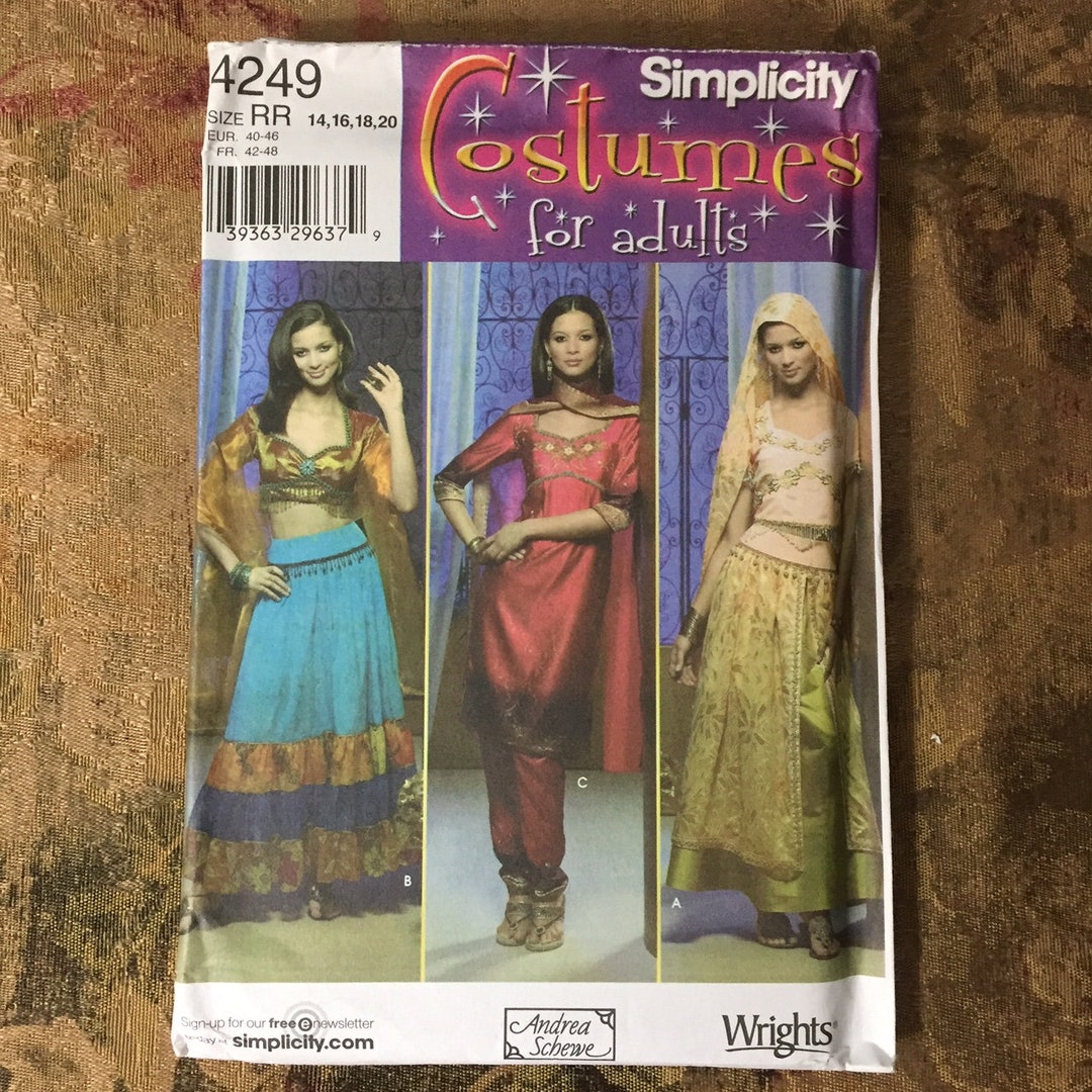 Simplicity 4249, Paper Sewing Pattern, Uncut, Misses Costume, Asian ...