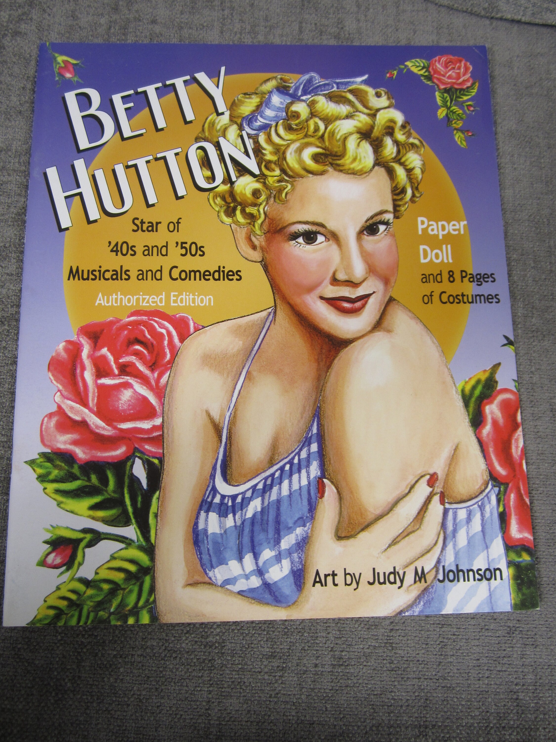 Betty Hutton, Paper Dolls, by Judy M Johnson, Movie Costumes, 11.5x9.5 ...