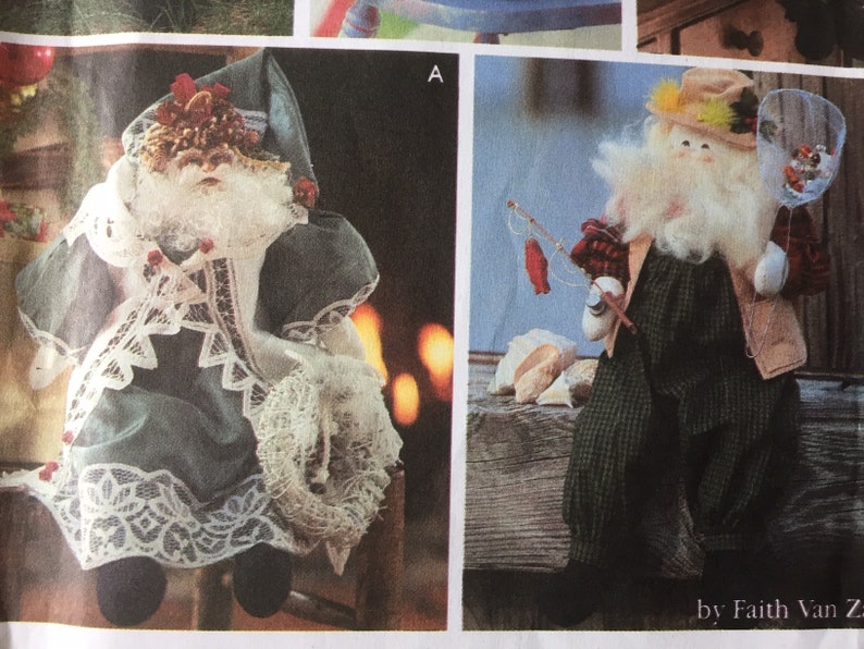 Simplicity 9869 Crafts sewing pattern 21 inch Santa stuffed | Etsy